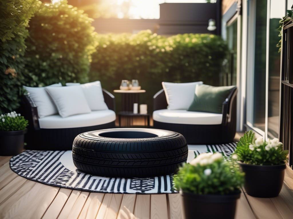 Drugie życie starych opon - jak zrobić z nich meble ogrodowe ...